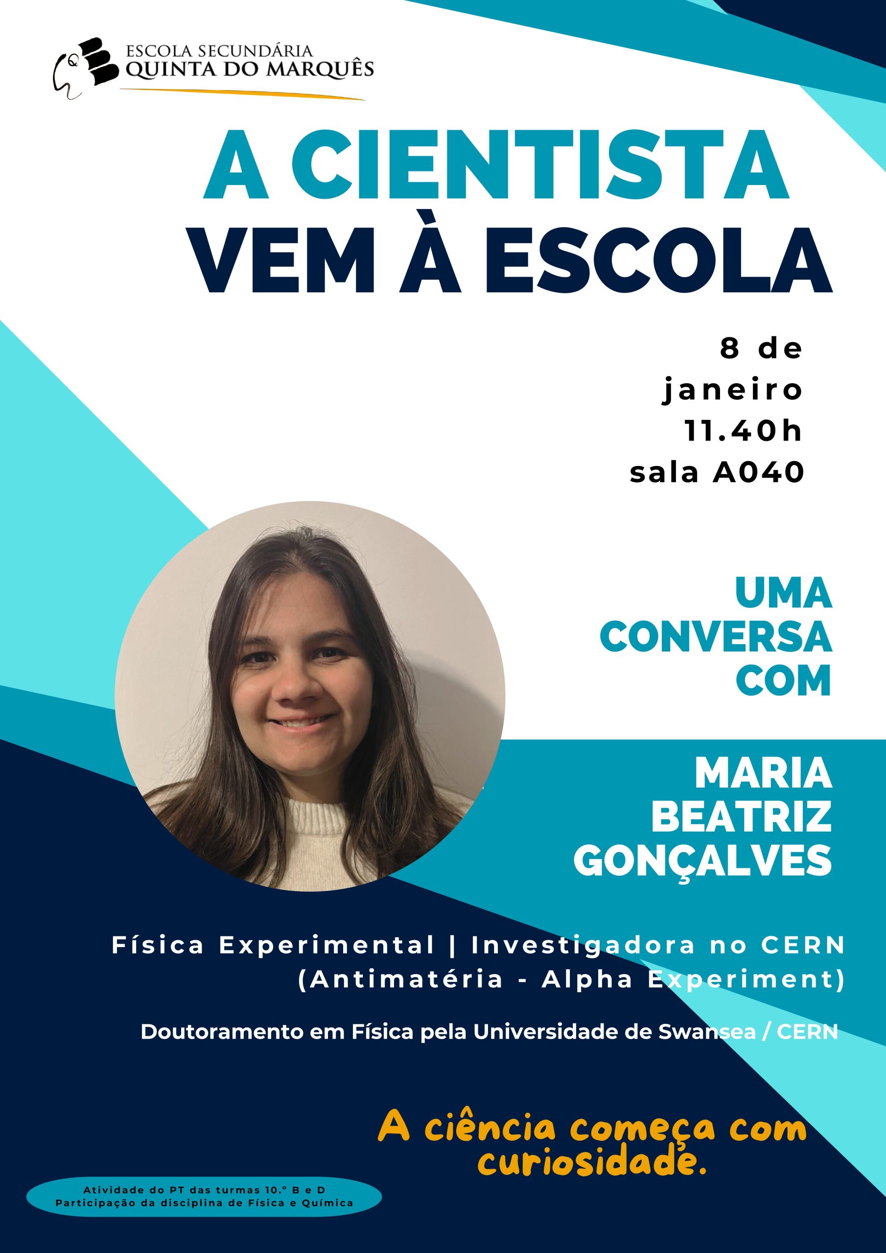 A cientista vem à escola – Escola Secundária